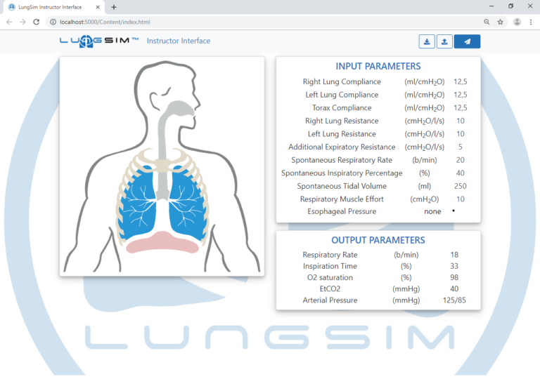 LungSIM Ventilator Simulator - MedSim Healthcare Education Co.